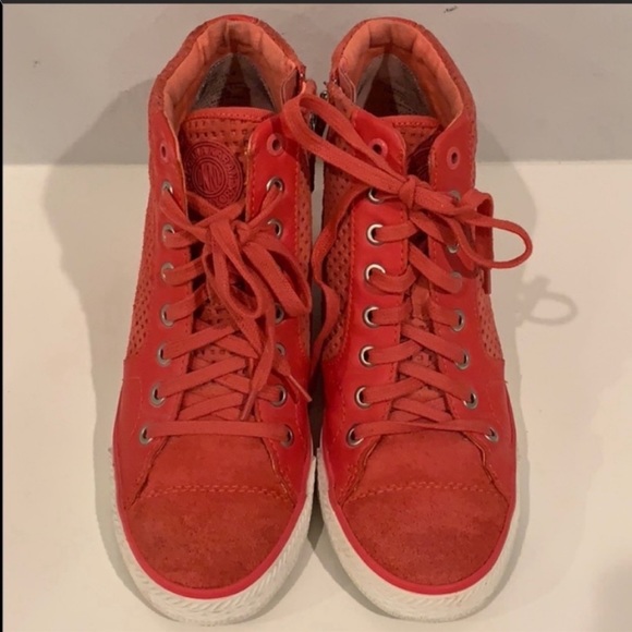 Dkny | Shoes | Dkny Cindy Lser Popsicle Suede Sneaker Sz 385 | Poshmark